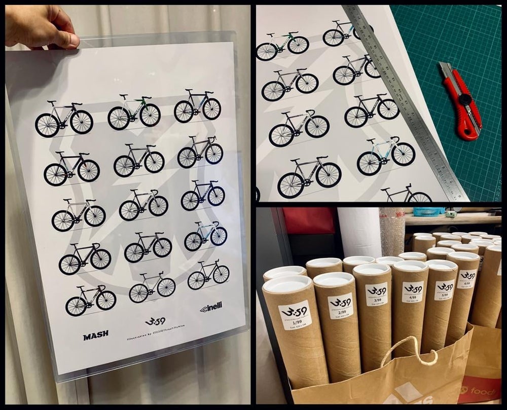 Studio Three Fifty Nine Cinelli Mash Poster – le velo Cycling Workshop